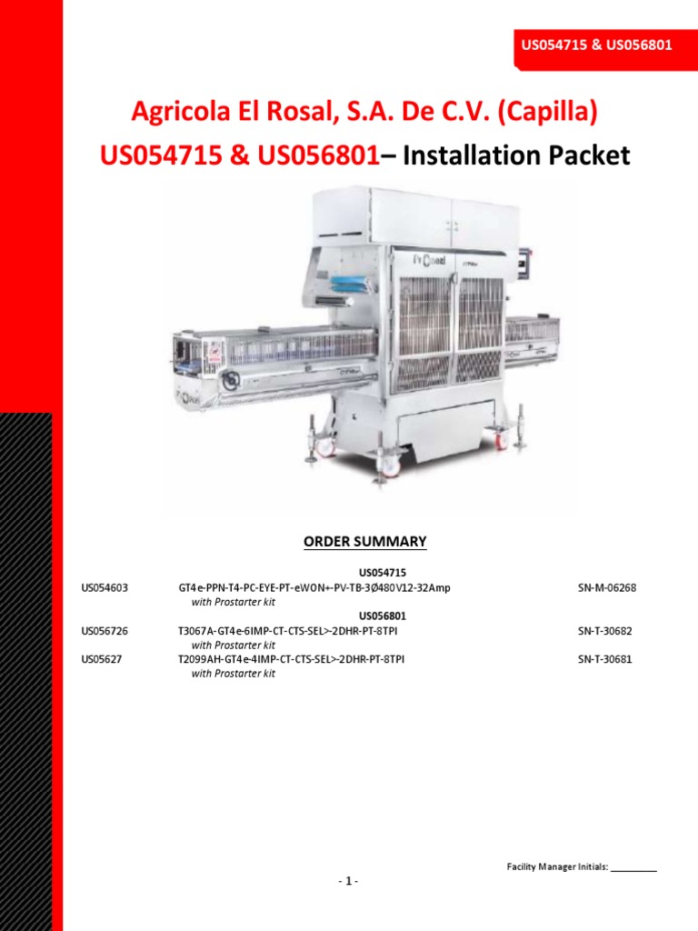 Utility Requirements, Material Specifications, and Installation ...