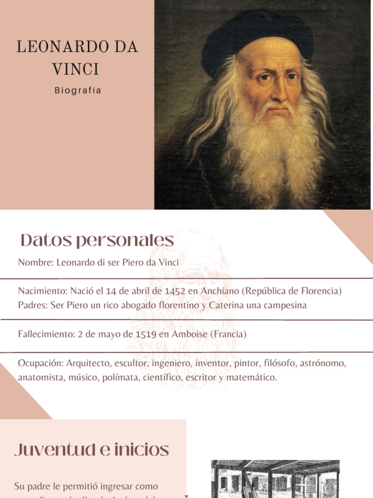 Leonardo Da Vinci: Biografía | PDF