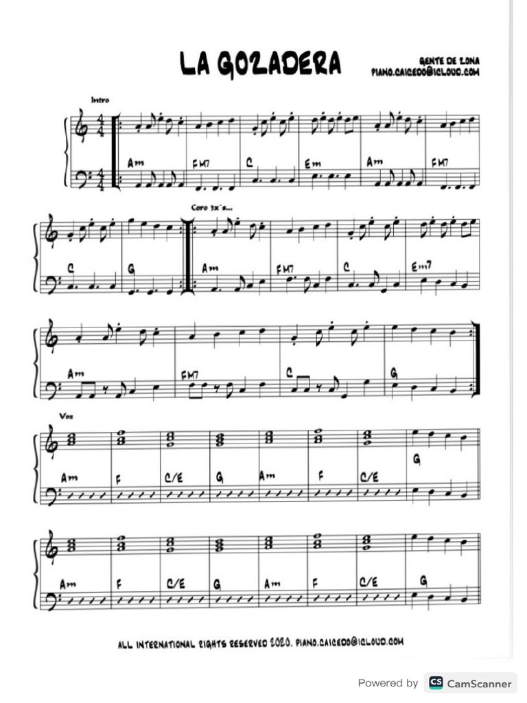 La Gozadera Piano | PDF