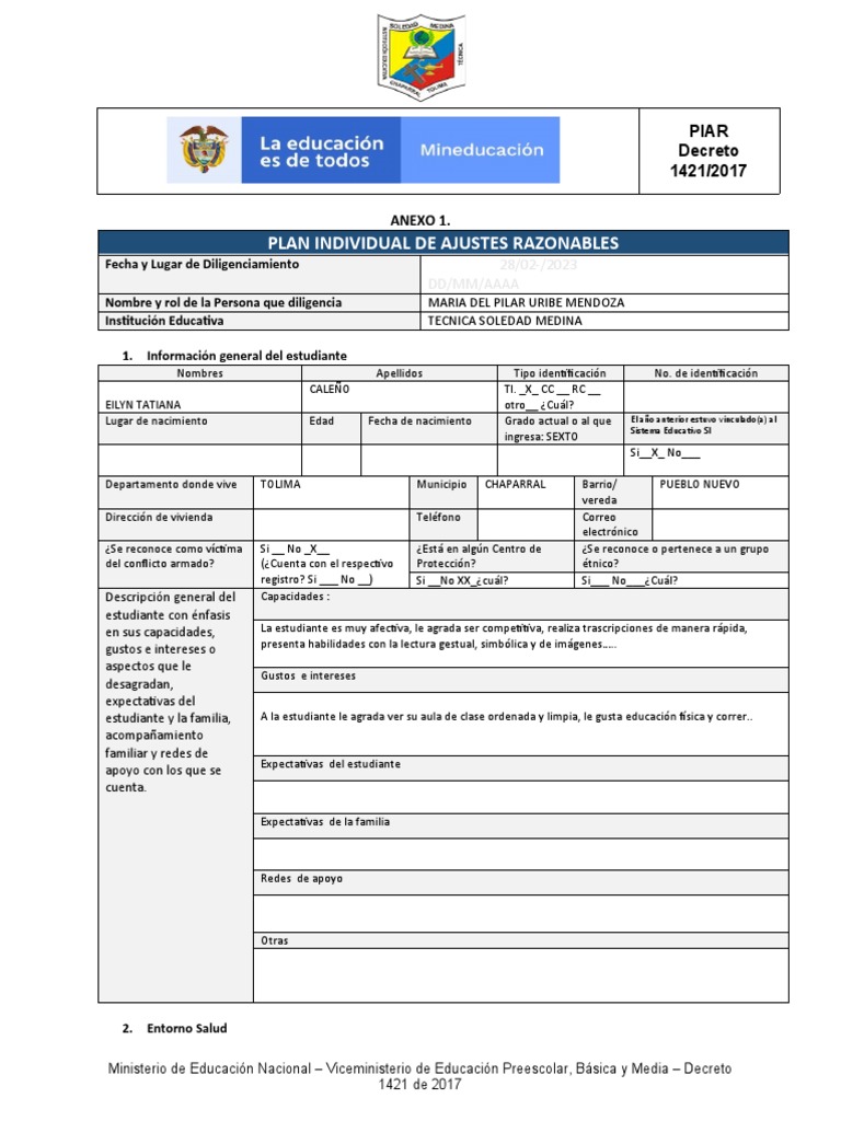 Piar Versión 15 Actualizado 2023 | PDF