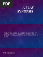 Identifying Types and Features of A Play Synopsis | PDF | Characters In ...
