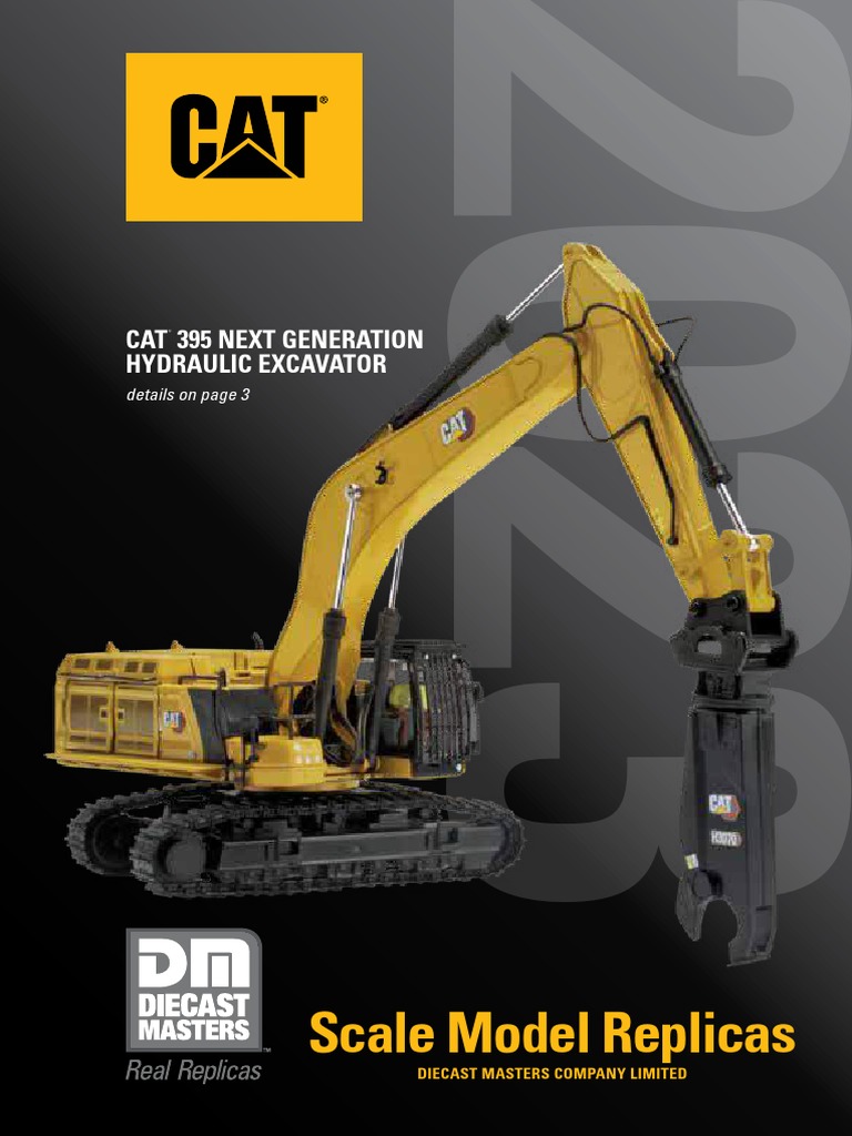 Scale Model Replicas: CAT 395 Next Generation Hydraulic Excavator ...