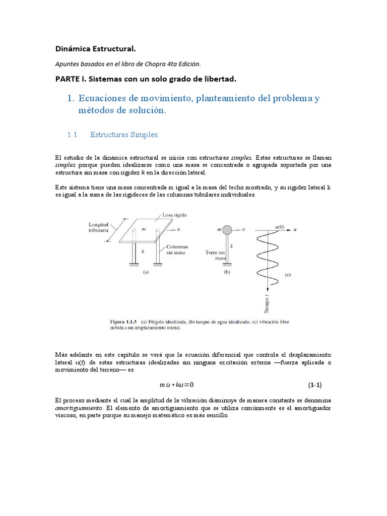 Dinámica Estructural | PDF | Rigidez | Linealidad