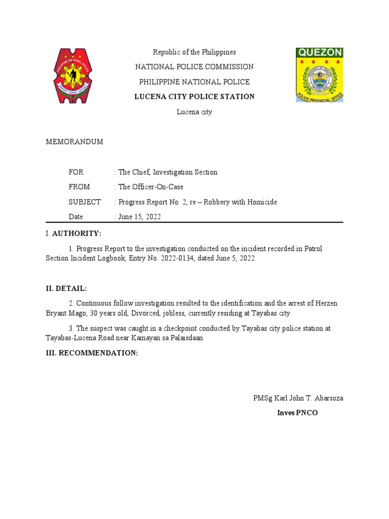 Lucena City Police Station | PDF