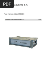 D3E8043A13C-VAS 6356 Test Instrument Box Software Update CD Loading ...