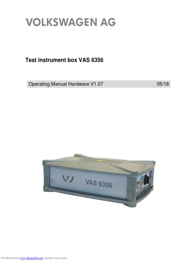 Vas 6356 | PDF | Power Supply | Calibration