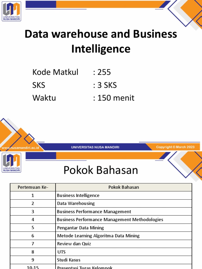 Pengantar Data Warehouse dan BI | PDF
