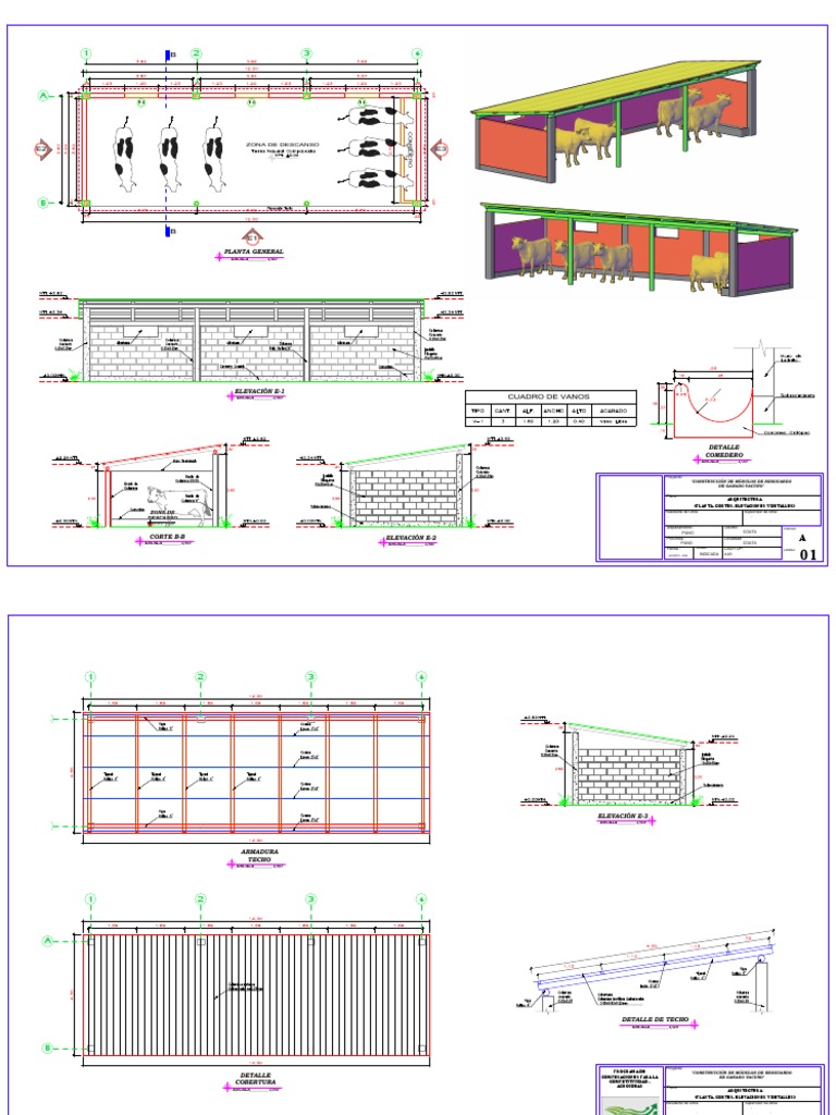Planos - Cobertizo - Coata - Muni | PDF