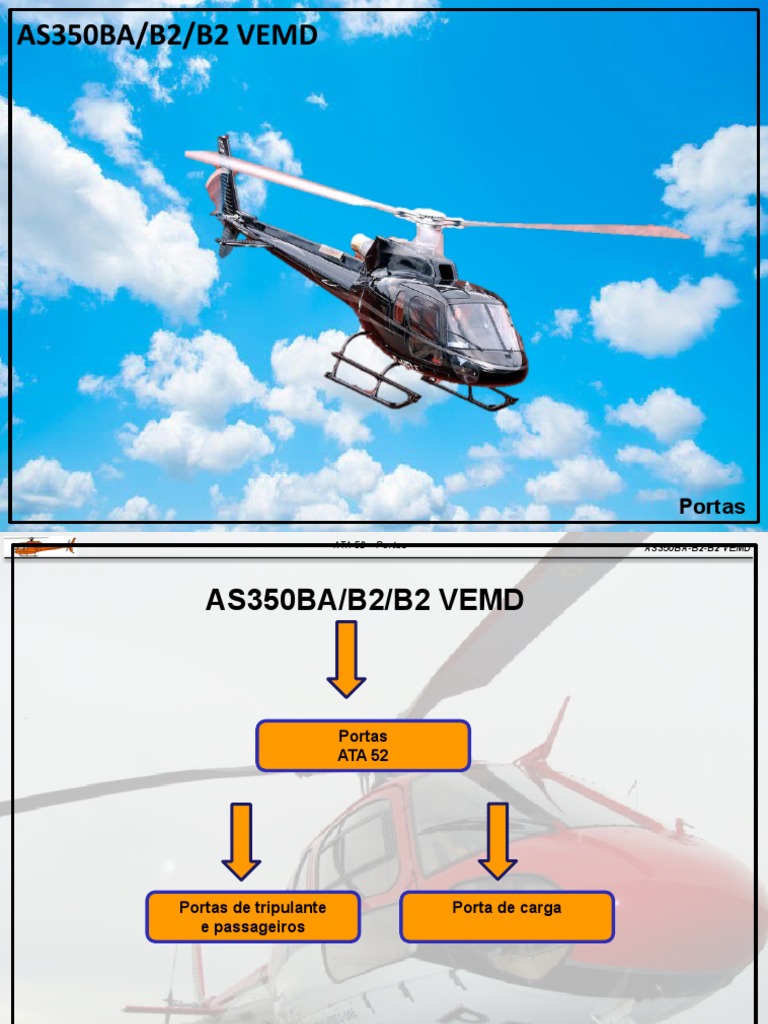 11.ATA 52 - AS350B2-Portas Ok | PDF | Helicóptero | Veículos