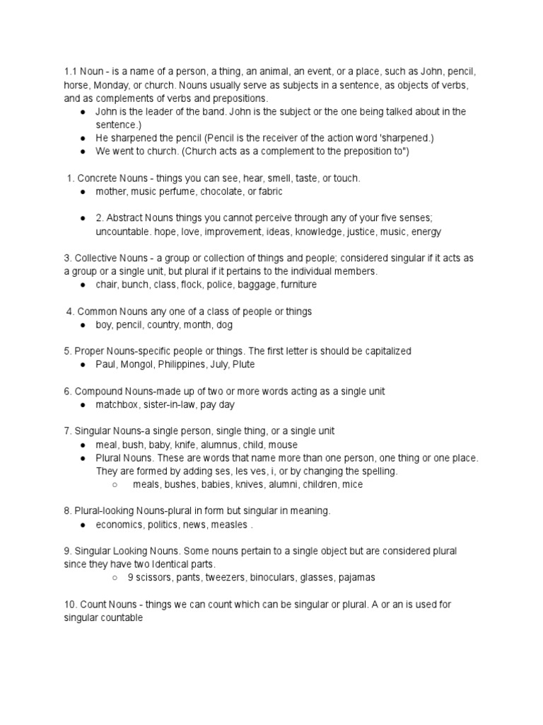 English Reveiwer For Scholarship Examination | PDF | Noun | Plural