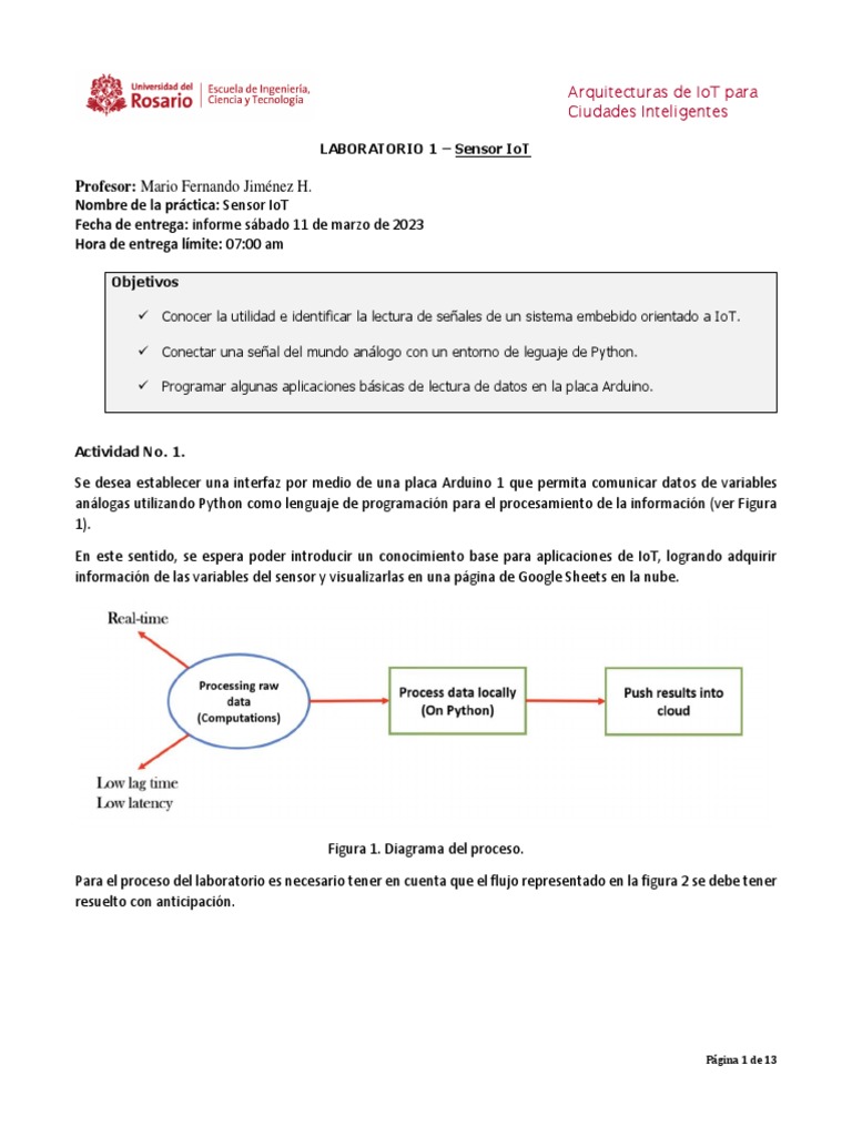 Lab1 - Sensor Iot | PDF | Internet de las Cosas | Sensor