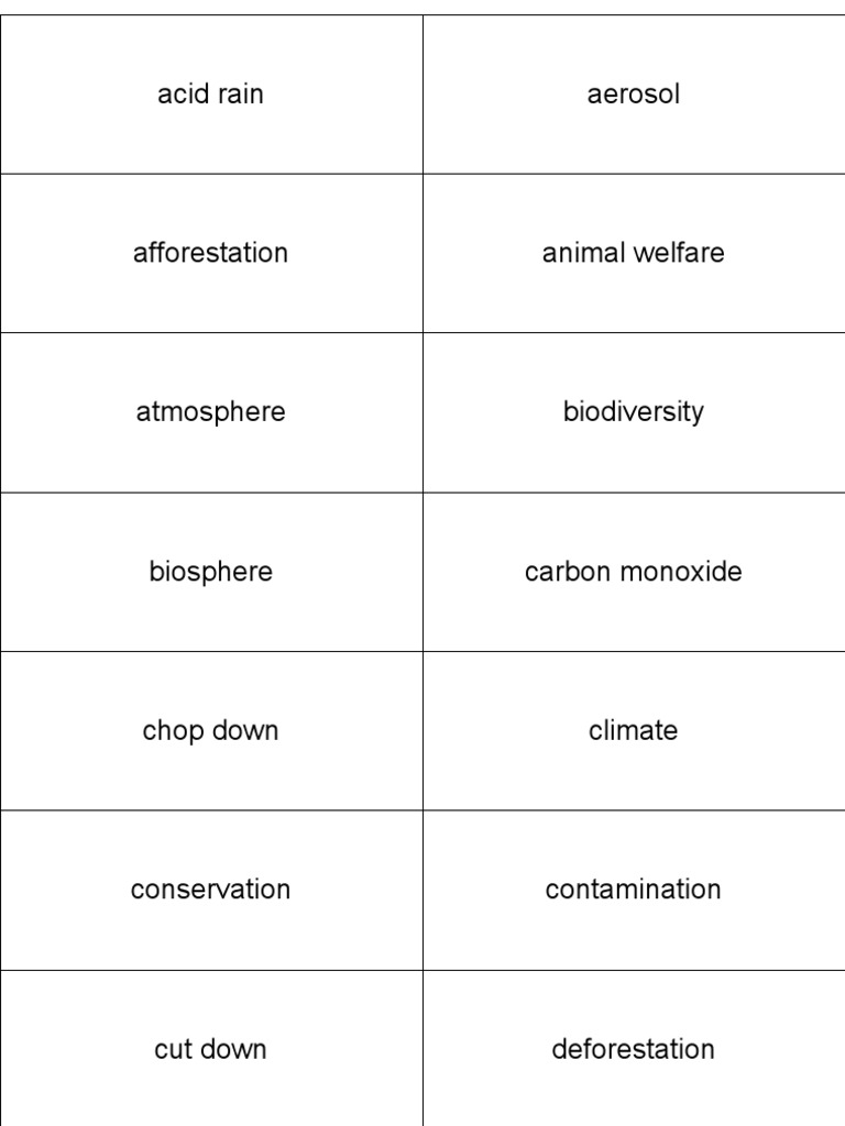 Environment Flashcards | PDF