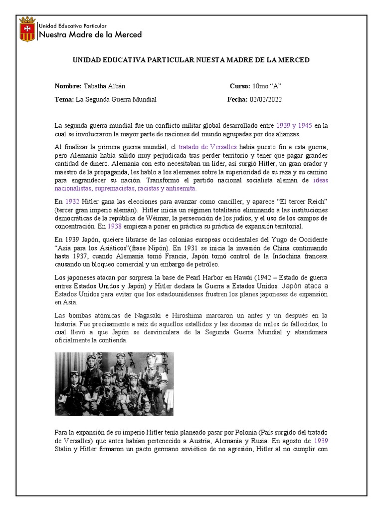 La Segunda Guerra Mundial | PDF | Alemania nazi | Campamento de exterminio