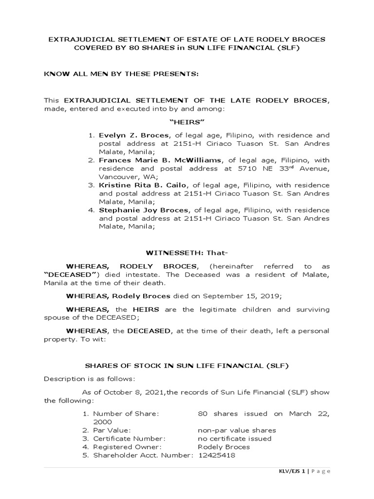 Ejs Broces 2 | PDF | Inheritance | Natural Resources Law