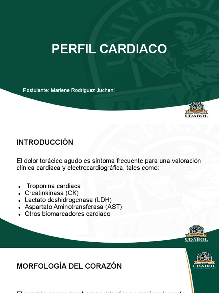 Perfil Cardíaco: Diagnóstico y Biomarcadores | PDF | Ventrículo ...