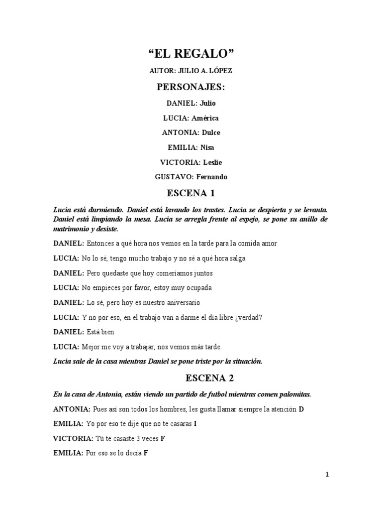 El Regalo PDF Tomas | PDF