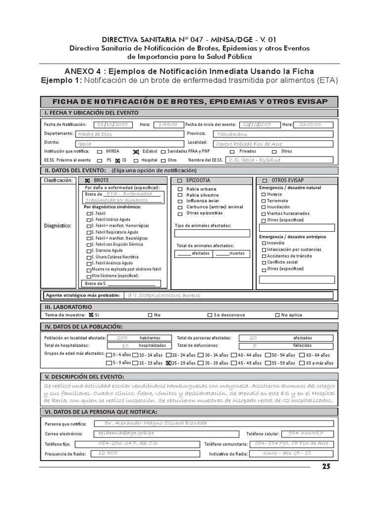 Ficha de Notificacio 1 | PDF