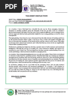 Teacher Reflection Lac Session Lesson Planning | PDF | Teachers | Learning