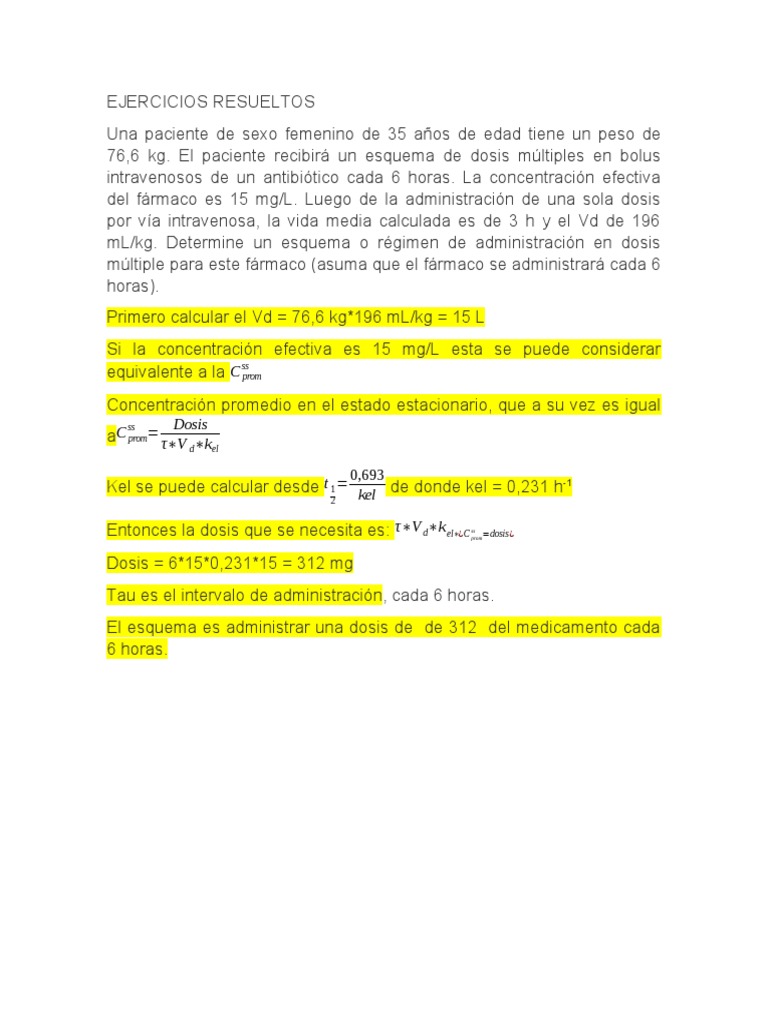 Ejercicios Resueltos | PDF | Medicamentos con receta | Química medicinal