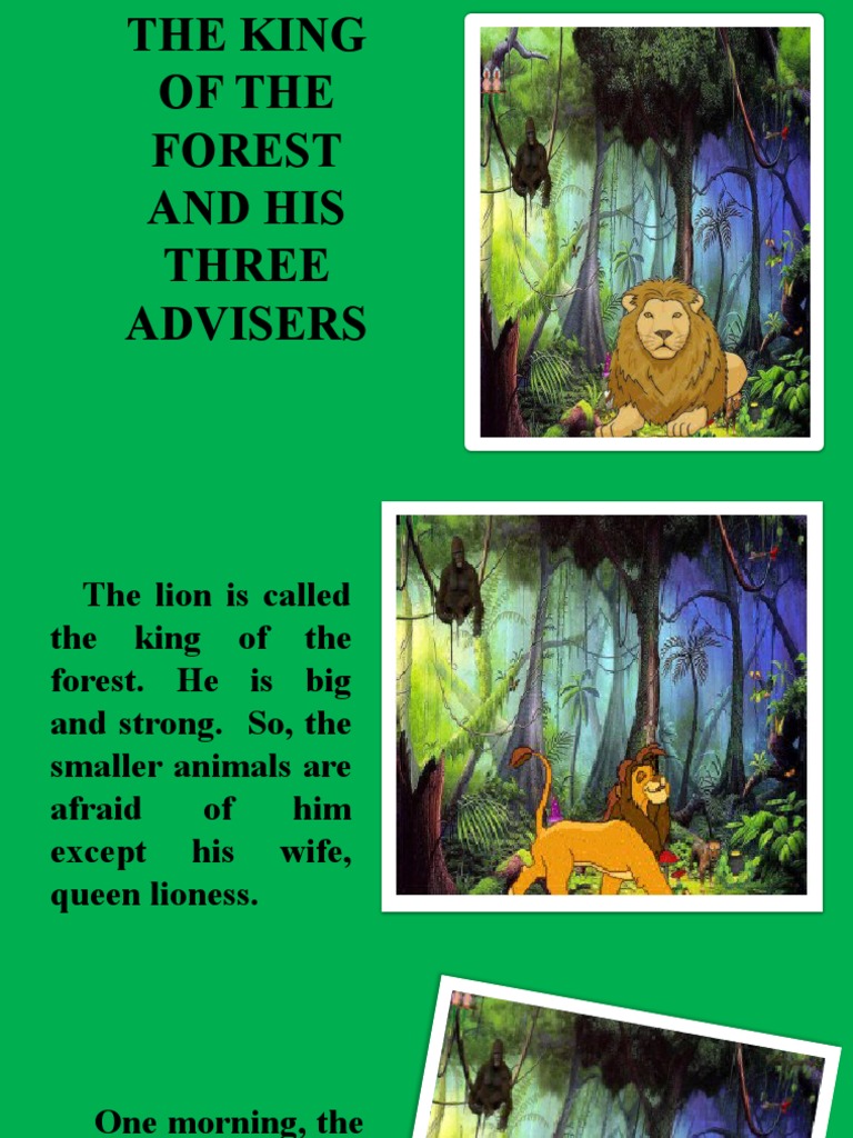 The King Lion and His Three Advisers | PDF