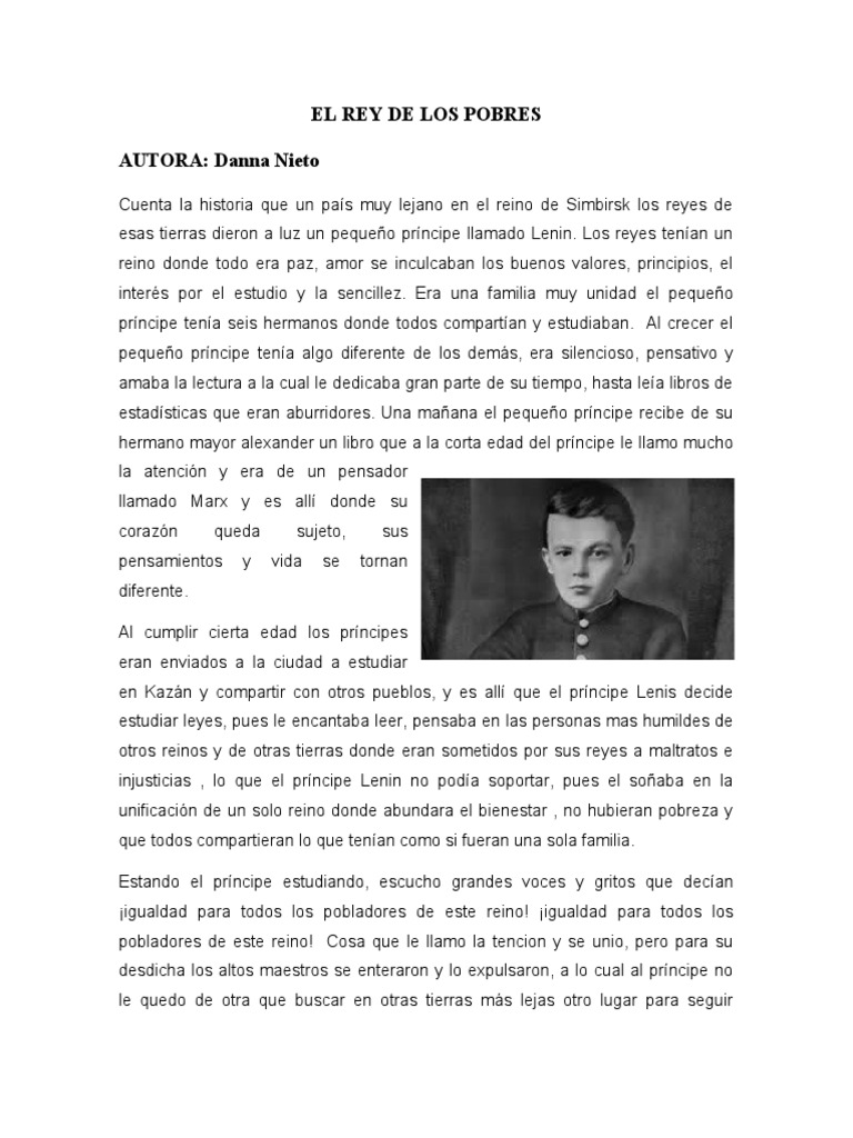 El Rey de Los Pobres | PDF | Vladimir Lenin | Imperio ruso