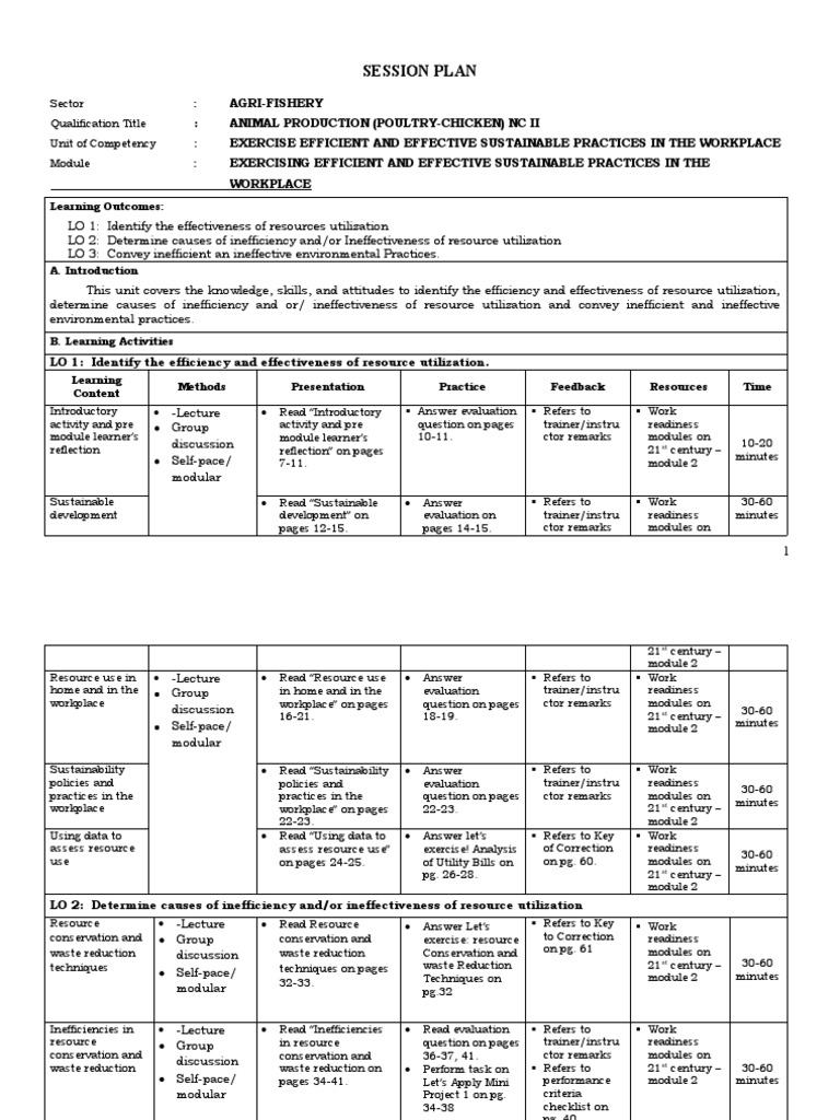 SESSION PLAN-Basic - UC-8 - Exercising-Efficient-and-Effective ... SESSION PLAN-Basic - UC-8 - Exercising-Efficient-and-Effective ...
