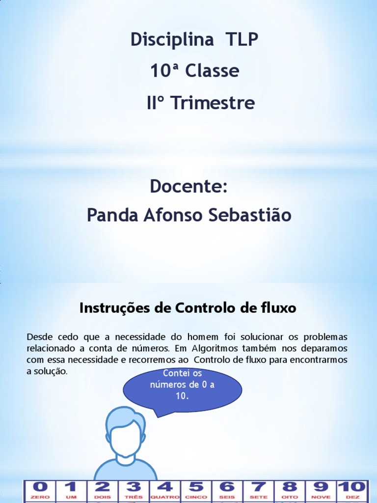 Disciplina TLP 10 Classe Iiº Trimestre | PDF | Algoritmos | Informática