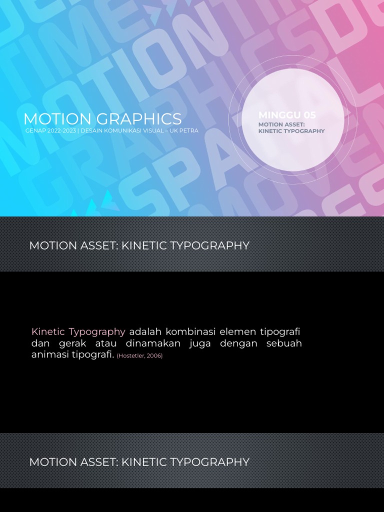 05 - Kinetic Typography | PDF