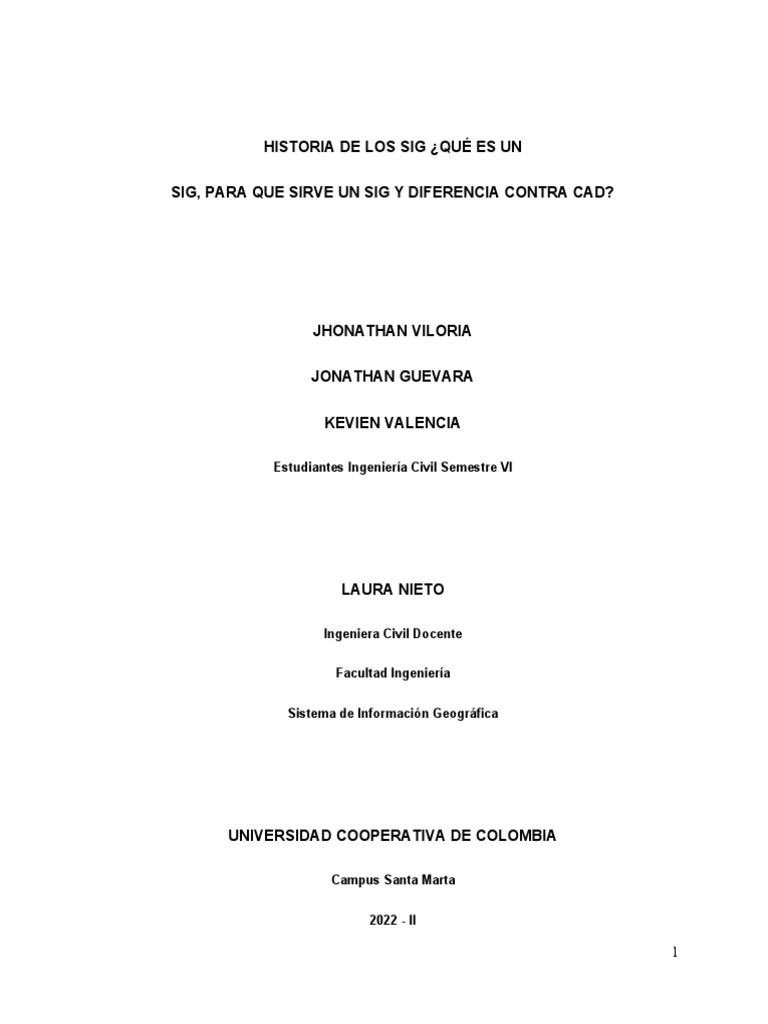 Historia de Los Sig ¿Qué Es Un Sig, para Que Sirve Un Sig Y Diferencia ...