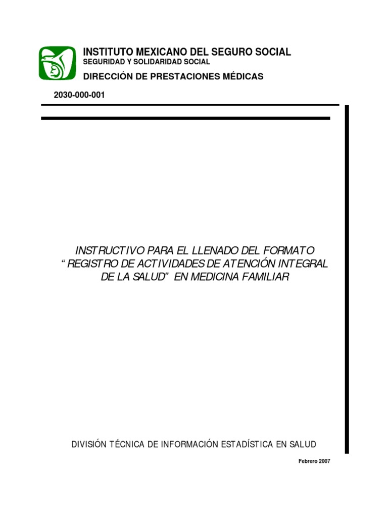Instructivo Formato Rais | PDF | Dietético | Medicina Familiar
