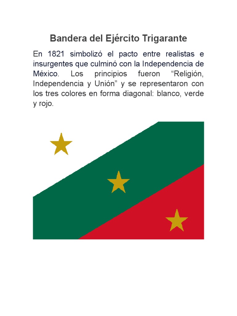 Bandera Del Ejército Trigarante | PDF