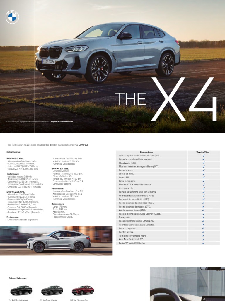 The X4 | PDF | BMW | Turbocompresor