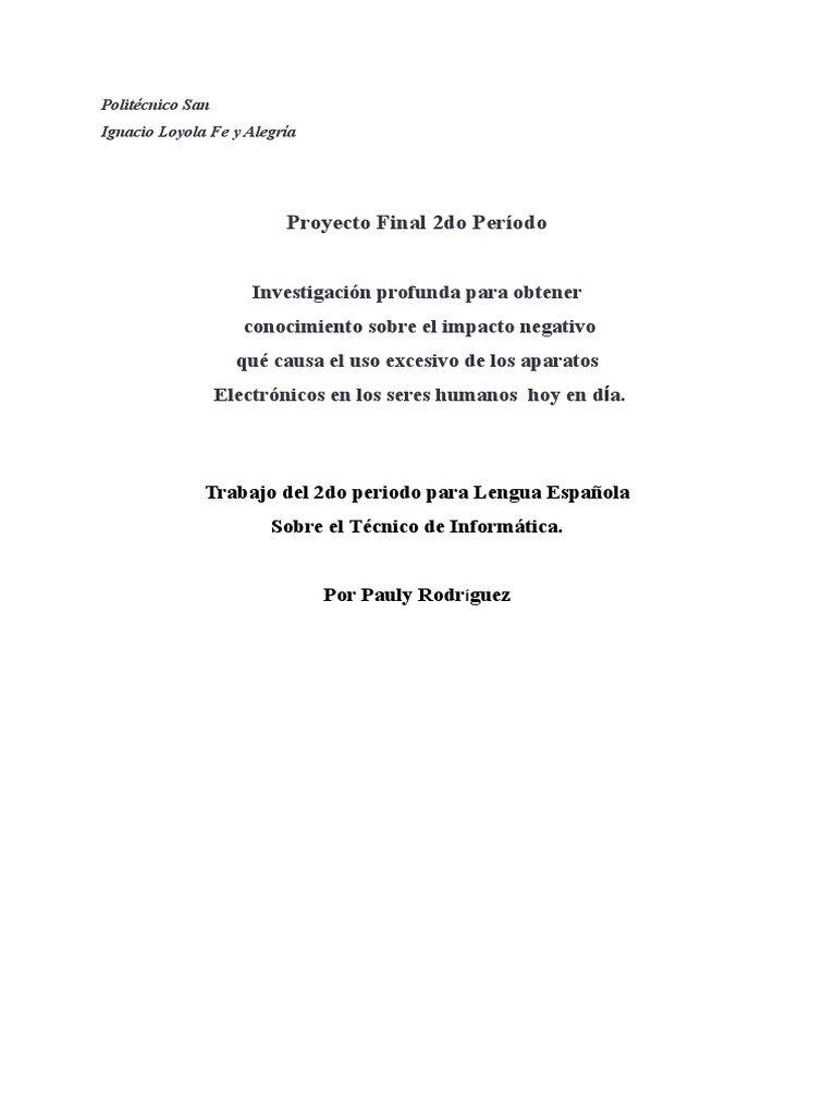 Proyecto Final 2do Período | PDF | Electrónica | Videojuegos