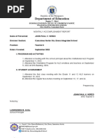 Job Order Accomplishment Report | PDF