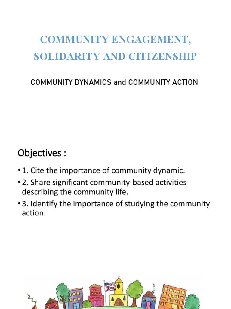 COMMUNITY ENGAGEMENT, Lesson 1 | PDF | Community | Empowerment