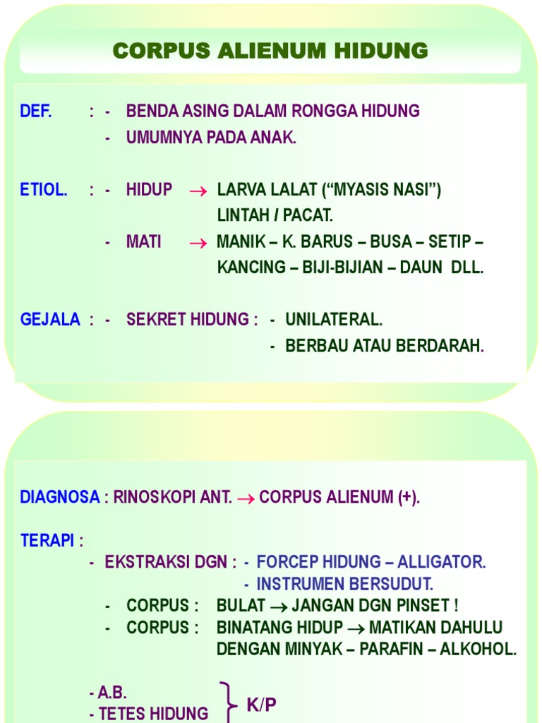 Corpus Alienum Hidung | PDF