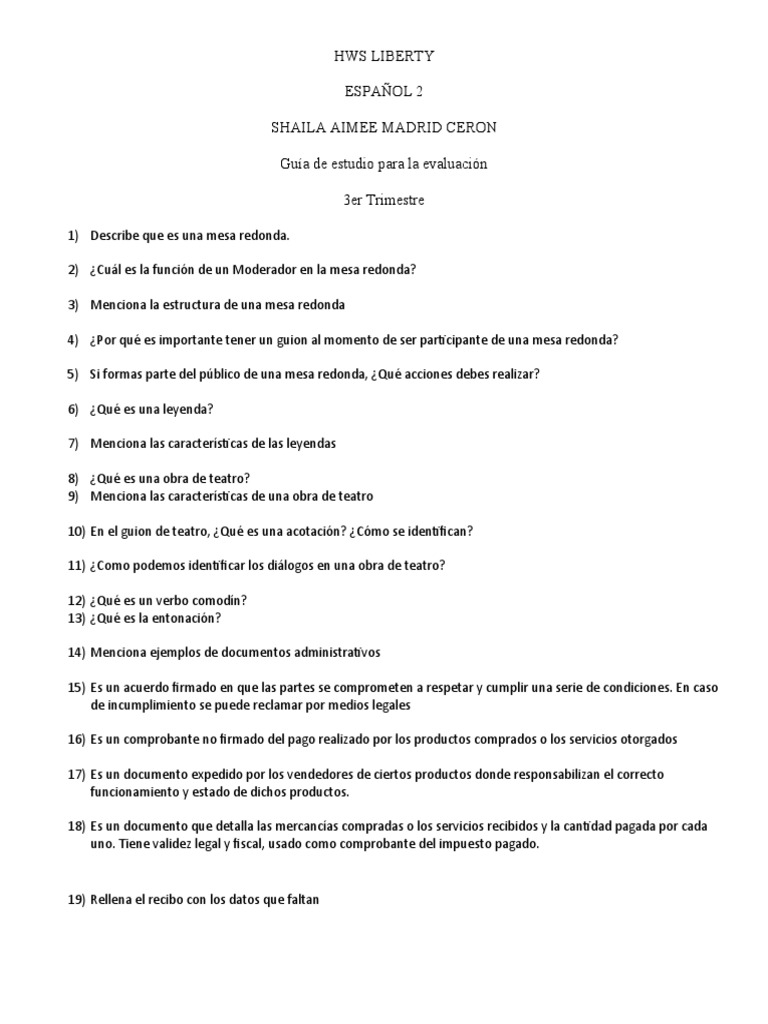 HWS LIBERTY GUIA 3er TRIMESTRE 2 GRADO | PDF