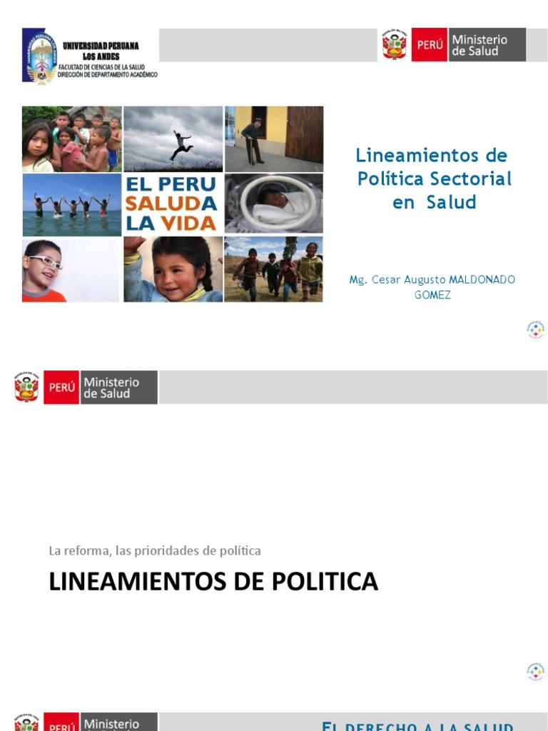 Lineamientos de Politicas en Salud | PDF | Planificación | Cuidado de la salud