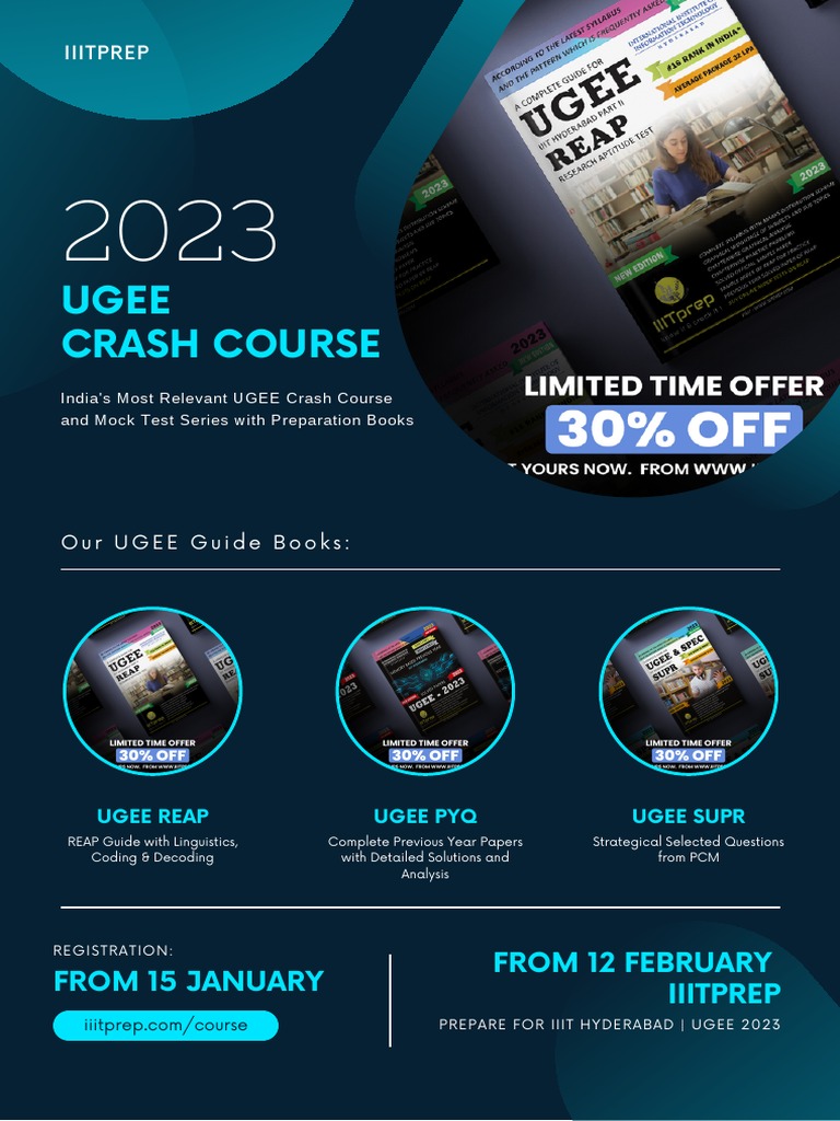 2023 UGEE Crash Course Broucher IIITprep 1 | PDF | Cognition
