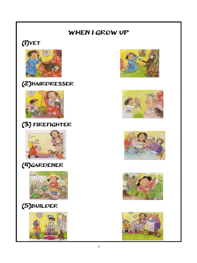 When I Grow Up Worksheet | PDF