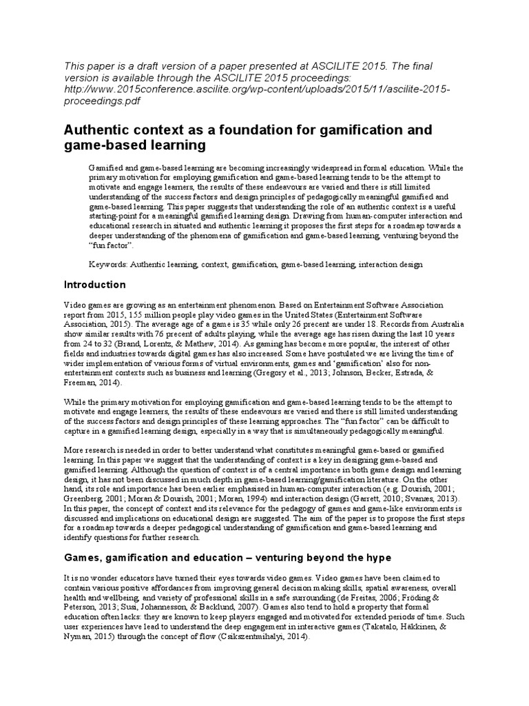 Ascilite 2015 Drafttopublish | PDF | Learning | Pedagogy