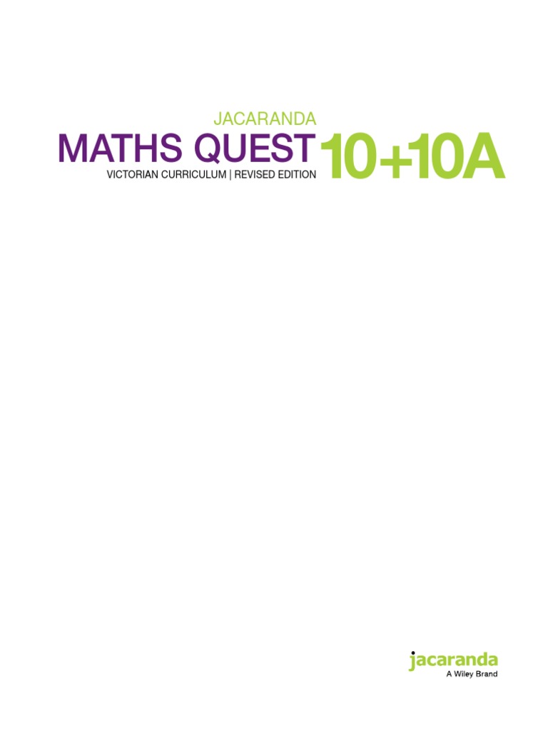 Maths Quest: Jacaranda | PDF | Mathematical Objects | Algebra