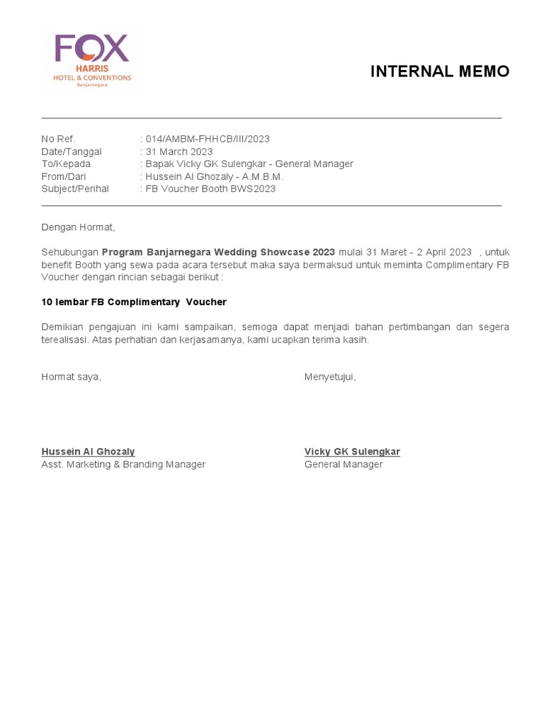 014ambm-Fhhcbiii2023 - Compliment Booth BWS2023 | PDF