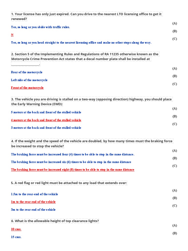 How to drive safely and follow traffic rules | PDF | Traffic | Driver's ...