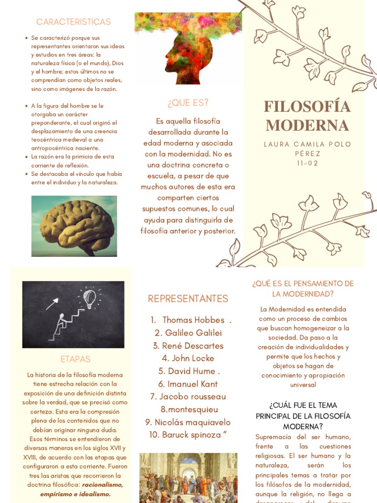Filosofía Moderna: Características y Representantes | PDF | Modernidad ...