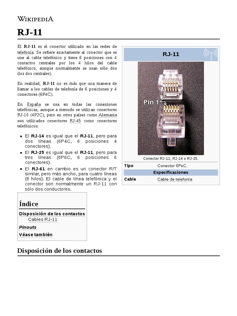 RJ 11 | PDF