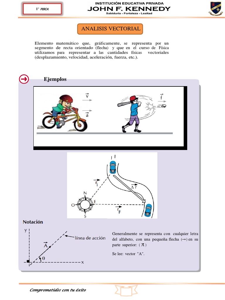 Fisica - 1° - Analisis Vectorial | PDF | Vector Euclidiano | Geometría