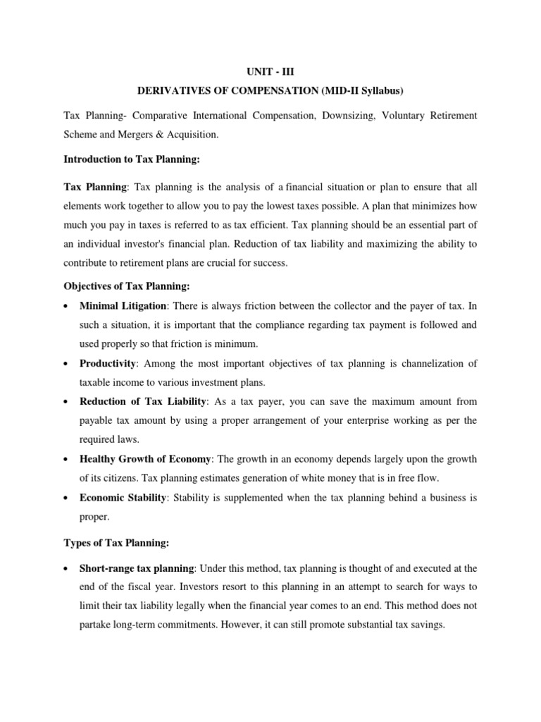 01 CAPM - UNIT-3 - Material (M-II) | PDF | Mergers And Acquisitions | Taxes
