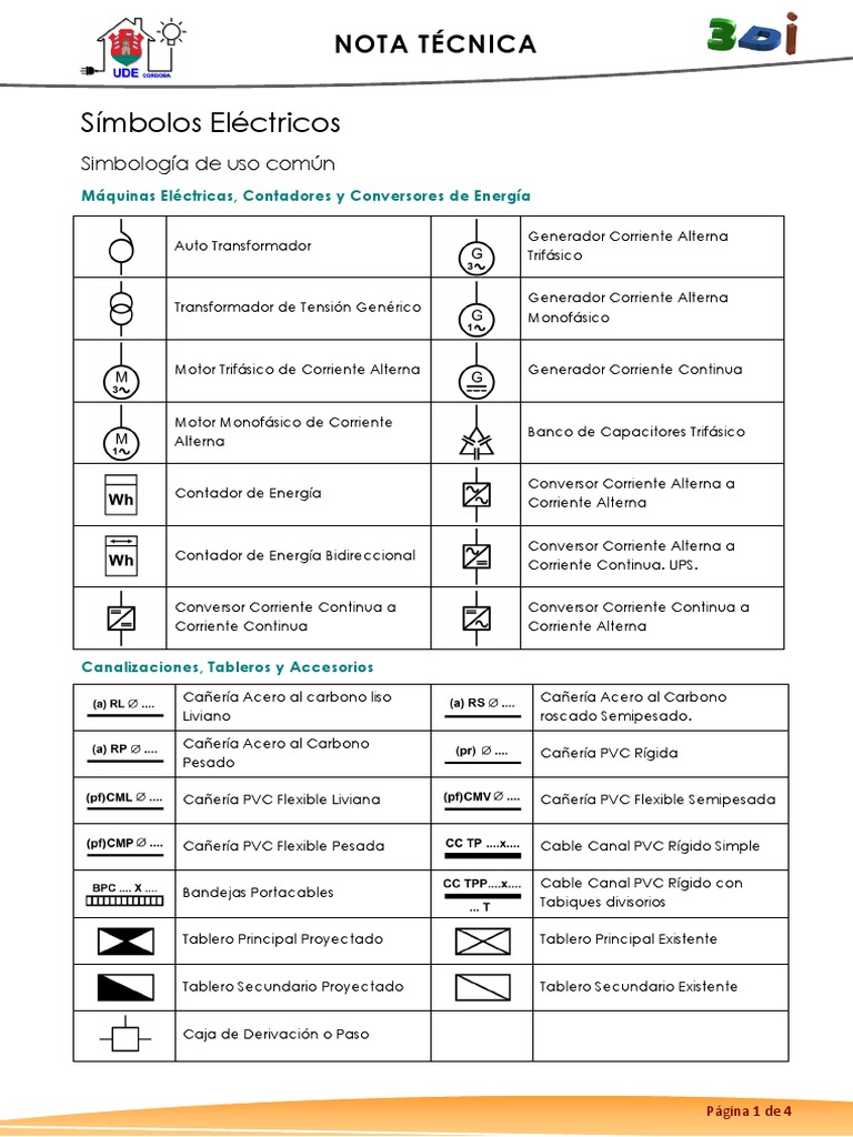 Símbolos Eléctricos Comunes | Descargar gratis PDF | Corriente ...