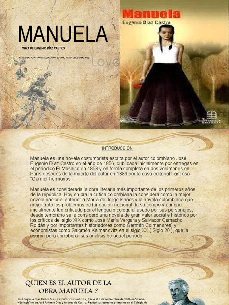 Manuela: Novela de Eugenio Díaz Castro | PDF | Colombia